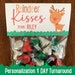 Personalized Christmas Treat Tags Reindeer Kisses Holiday Favor Gift ...