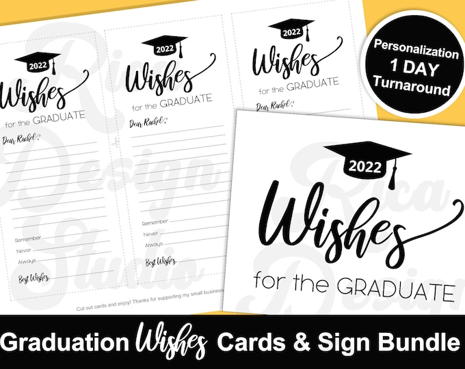 Graduation Quote Cards Printable Graduation Embellishments Decorations ...