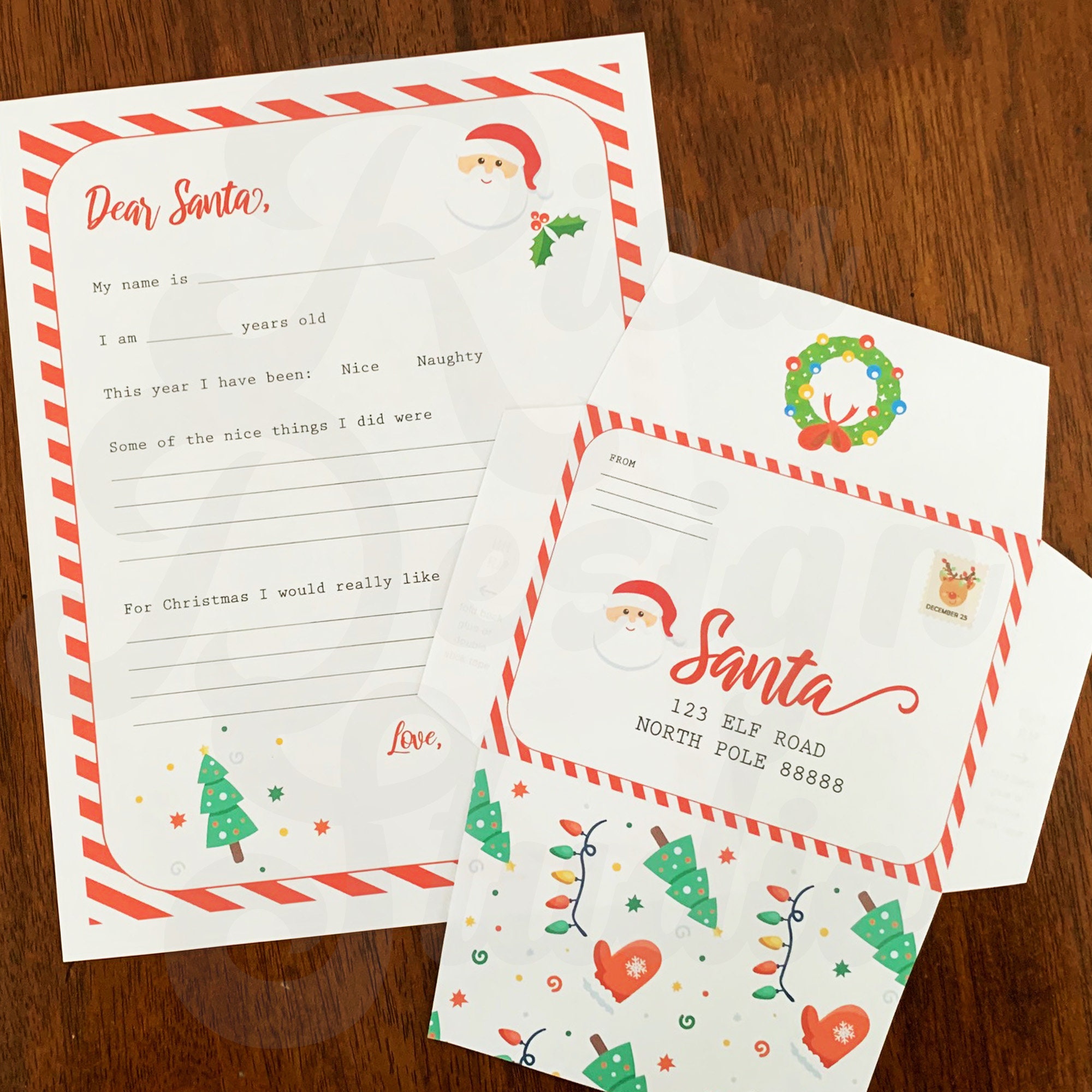 12 Days of Christmas Gift Tags & DEAR SANTA Letter Printable Bundle ...