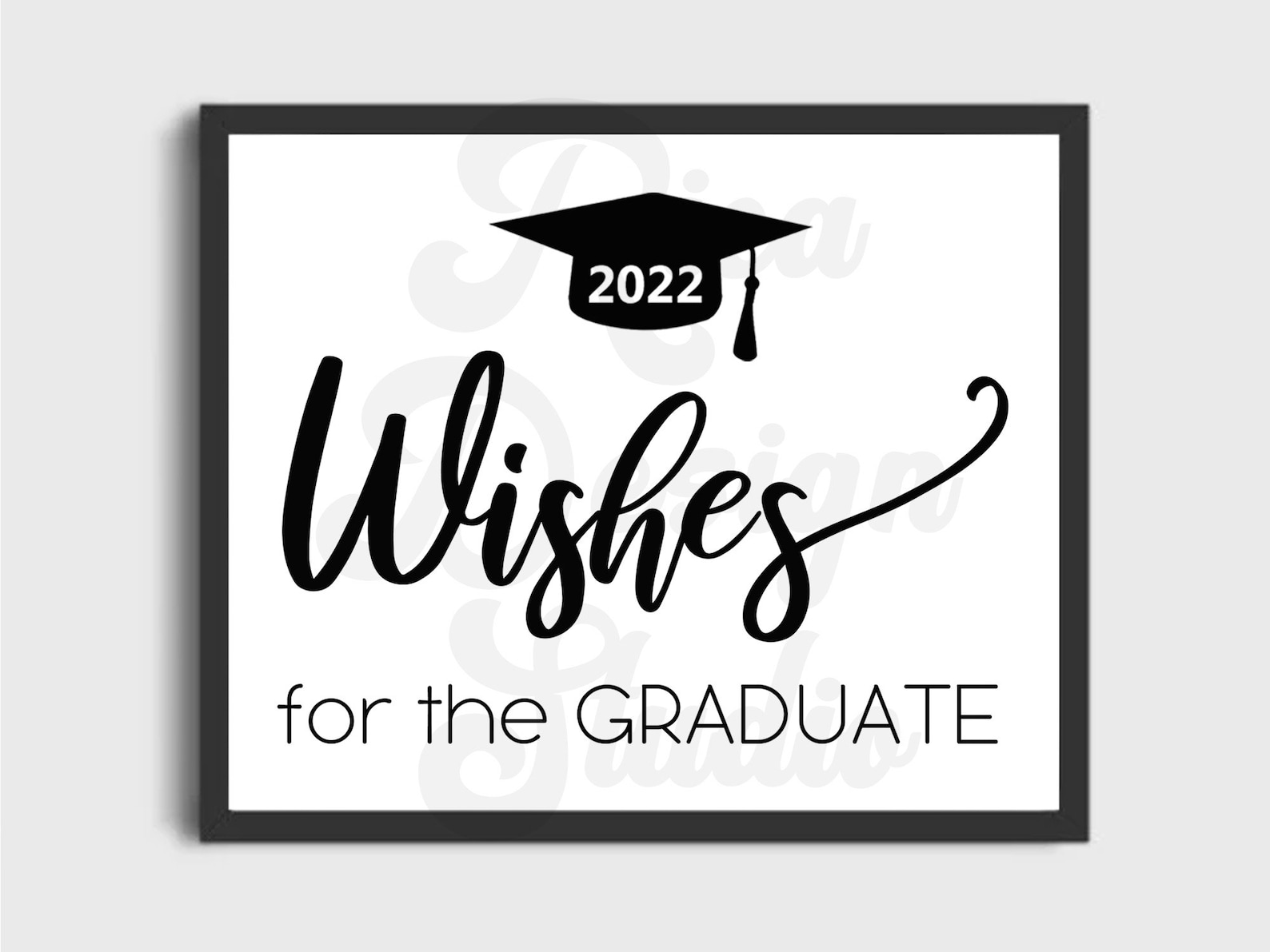 Graduation Wishes Cards & Sign Bundle Personalized Cards for - Etsy