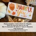 Personalized THANKSGIVING Treat Tags Thankful for You Gift - Etsy