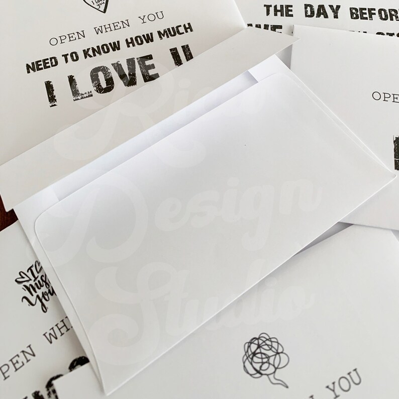 Open When Envelopes - Military Deployment Army Marines Air Force Navy ...