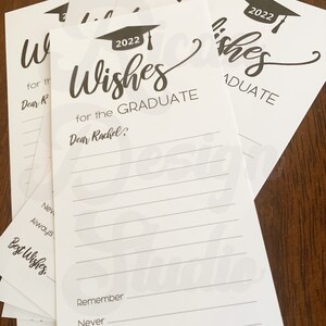 Graduation Wishes Cards - Personalized Advice Cards for Graduation ...