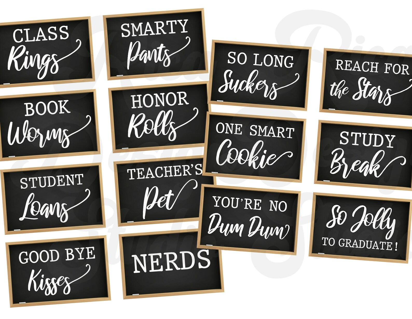 Graduation Candy Bar Signs Printable Grad Party Decoration - Etsy