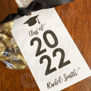 Personalized Graduation Thank You Favor Tags Gift Sweet Treat Tags High ...