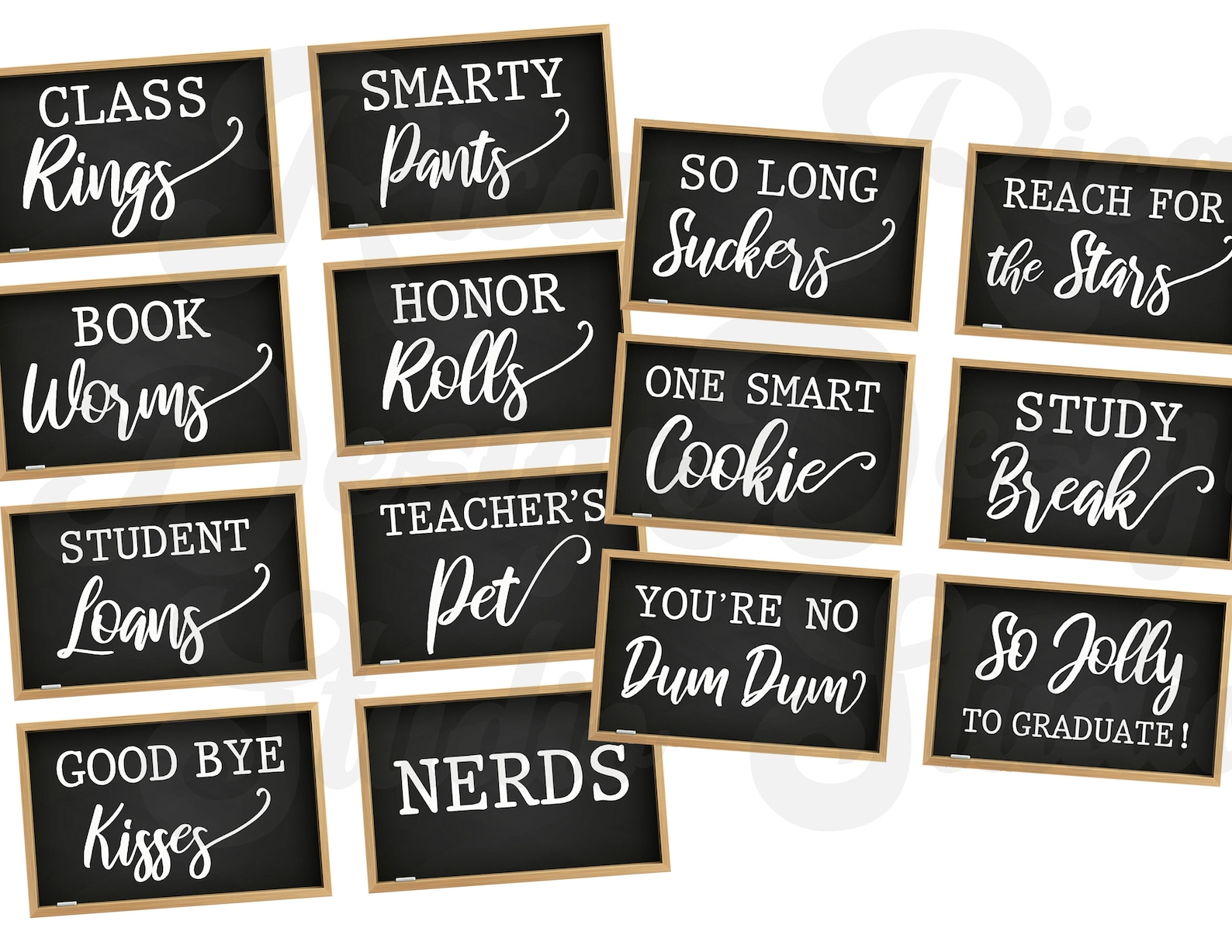 Graduation Candy Bar Signs Printable Grad Party Decoration - Etsy