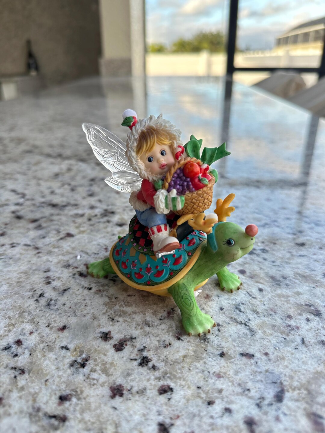 My Little Kitchen Fairies Figurines Collectible "fairie Riding Turtle ...