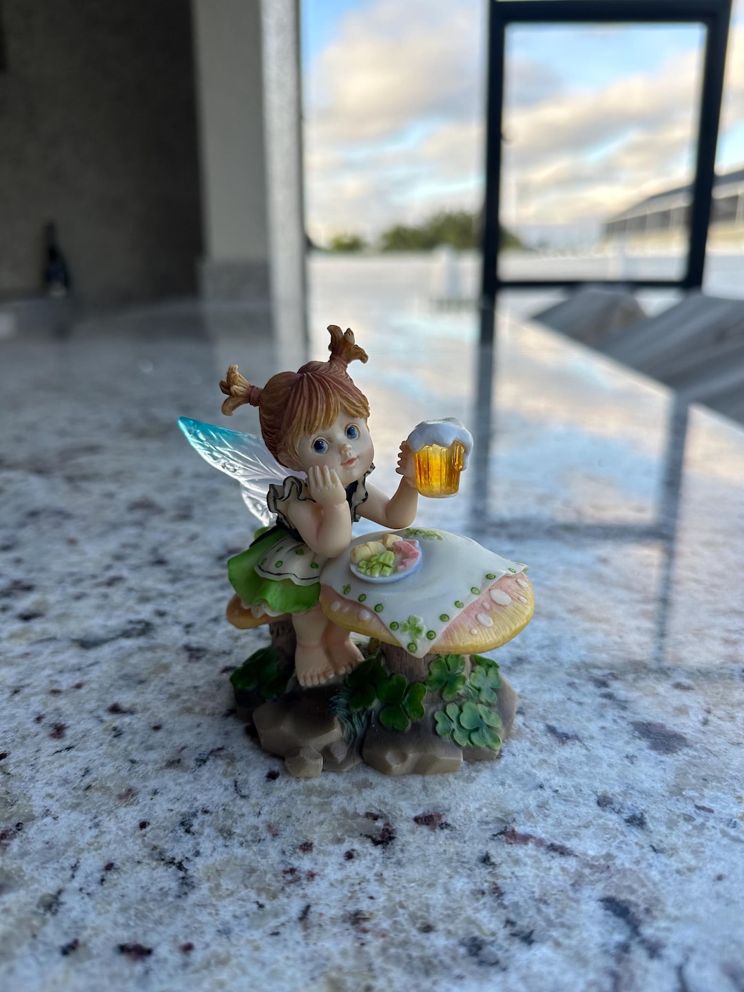 My Little Kitchen Fairies Figurines "mushroom Fairie" Corn Beef/cabage ...