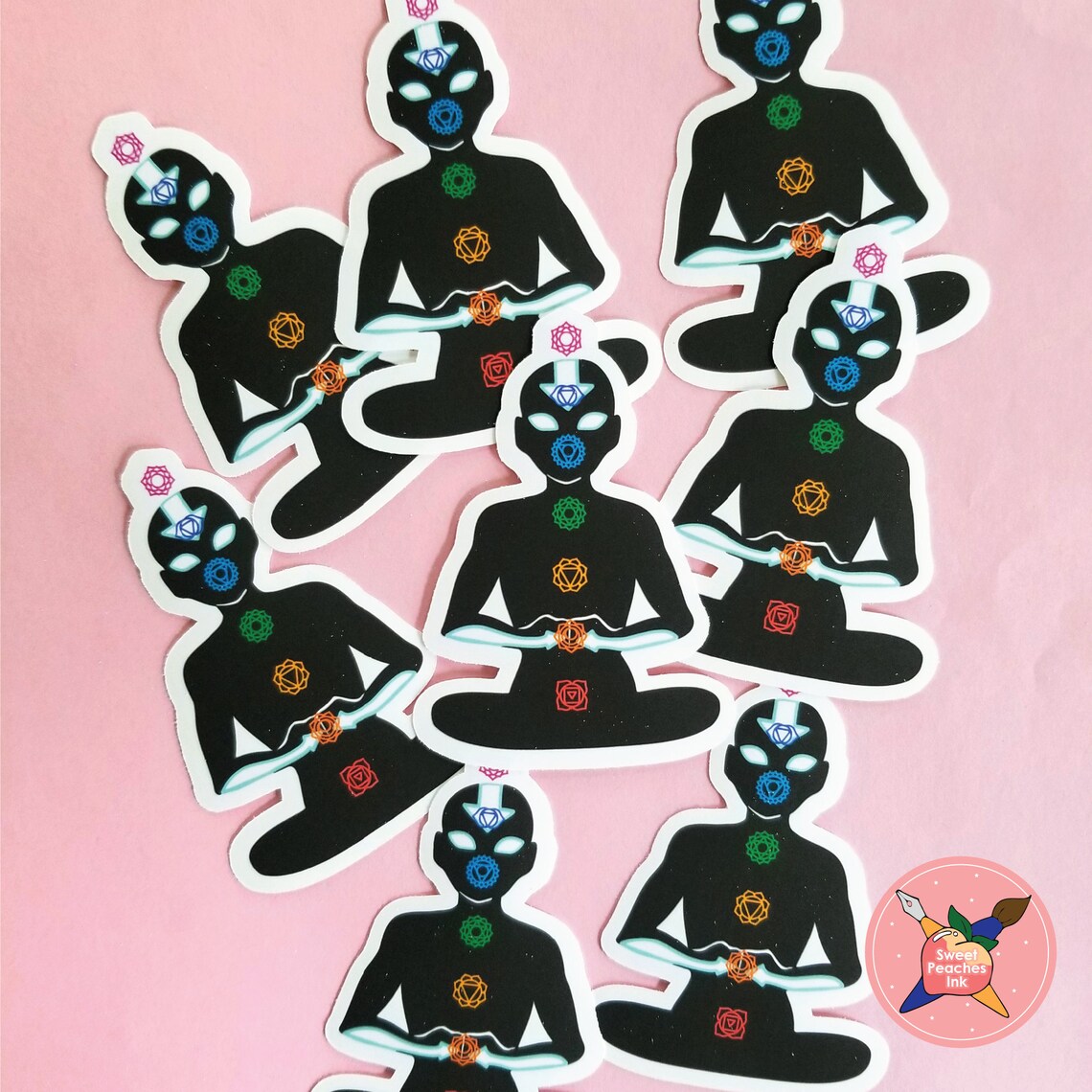 Avatar Aang Chakra Spiritual Sticker Matte or Glossy | Etsy