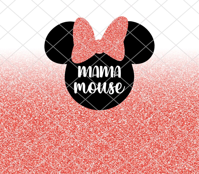 Mommy and Me Mama Mouse Mini Mouse Tumbler Wrap Set DIGITAL DOWNLOAD ...