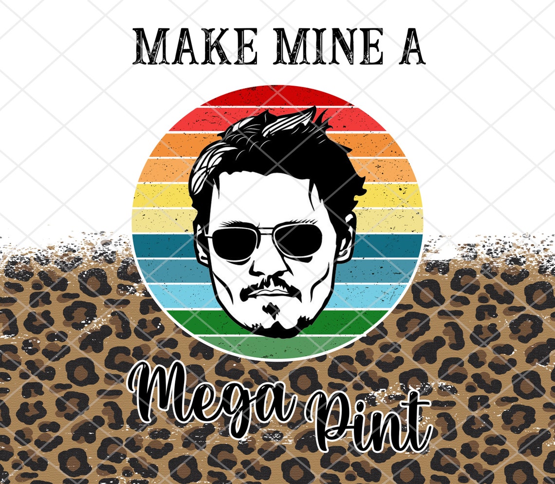 Make Mine a Mega Pint Johnny JD PNG Tumbler Wrap Digital - Etsy