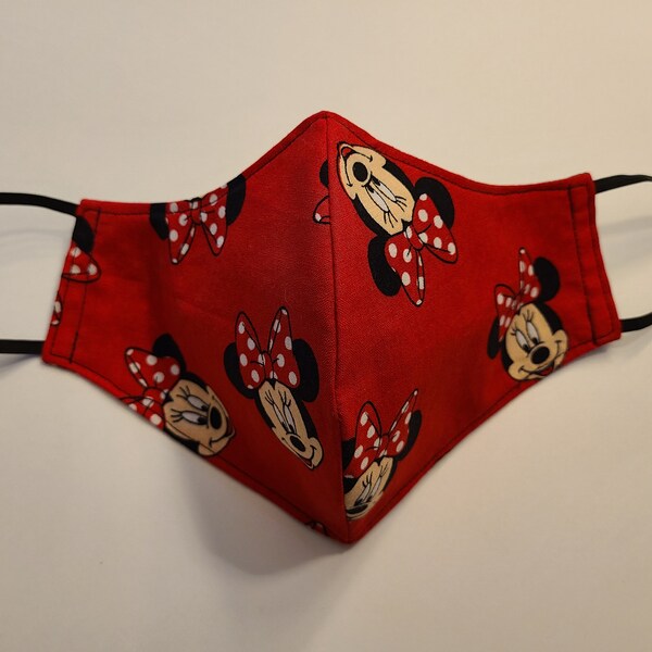 Minnie Mouse Face Mask - Etsy