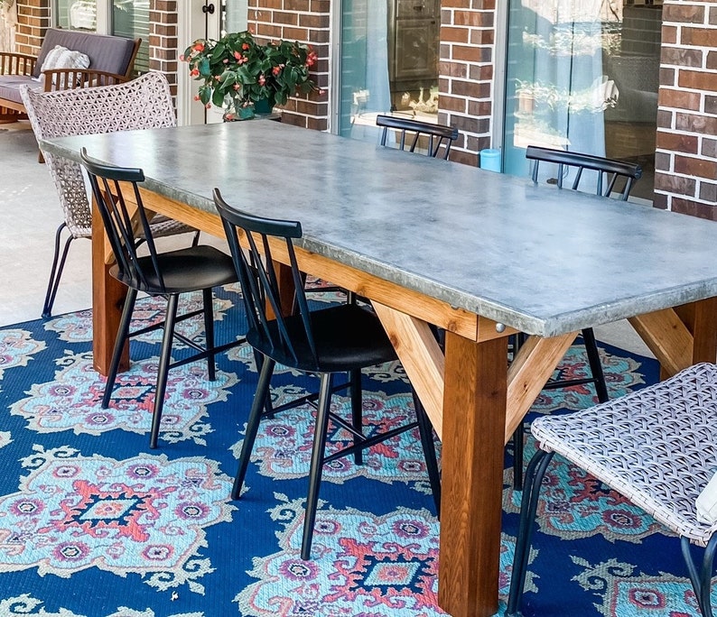 Cement Patio Table Plans - DIY - Etsy