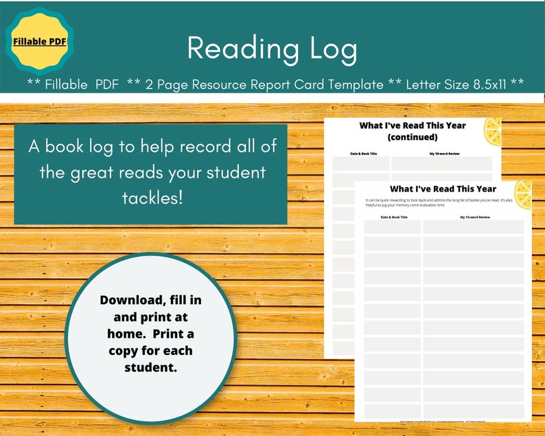 Book Tracker Reading Log. Homeschool Planner Pages. Editable - Etsy
