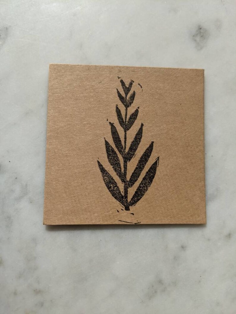 Bundle Mini Linocut Prints 3x3 Handprinted | Etsy