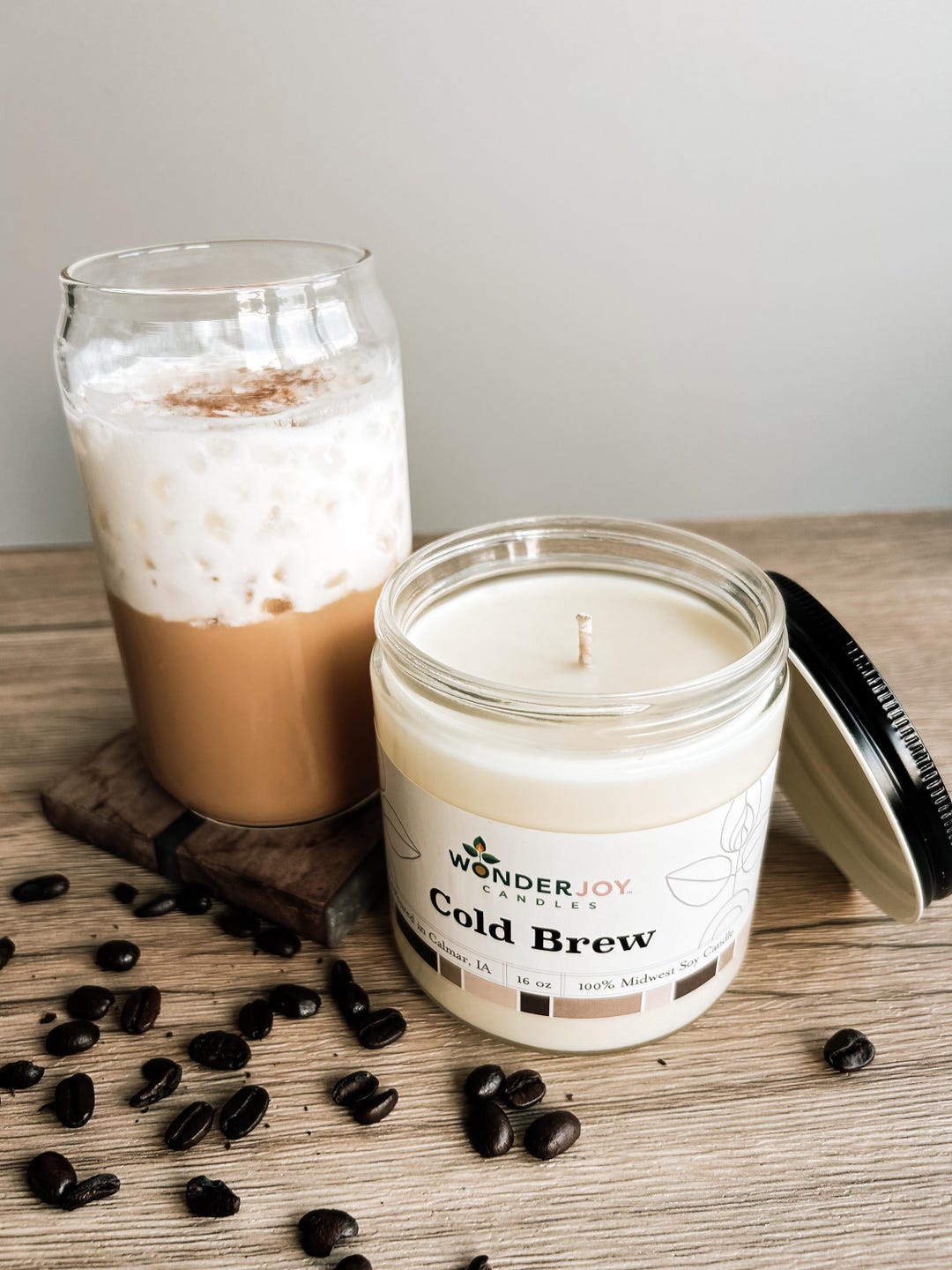 16 Oz Cold Brew Soy Candle - Etsy
