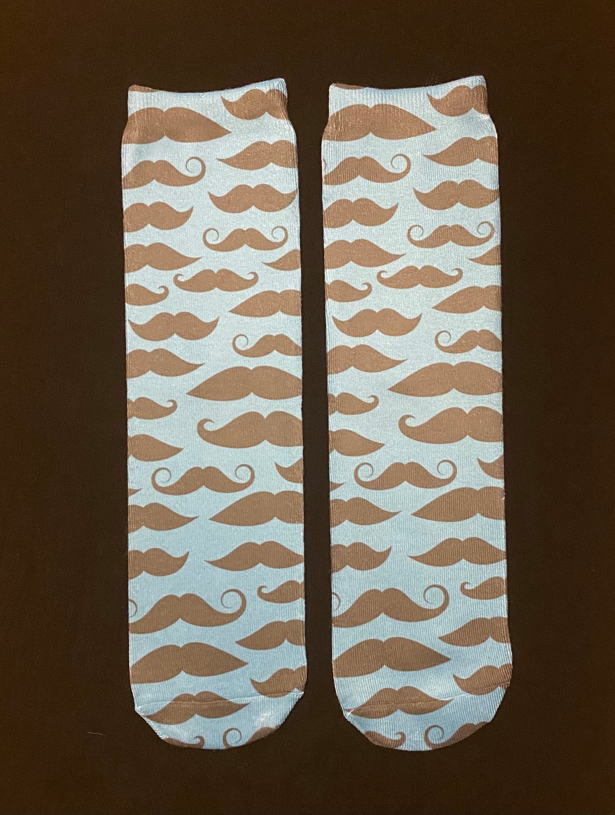 Mustache Socks - Etsy