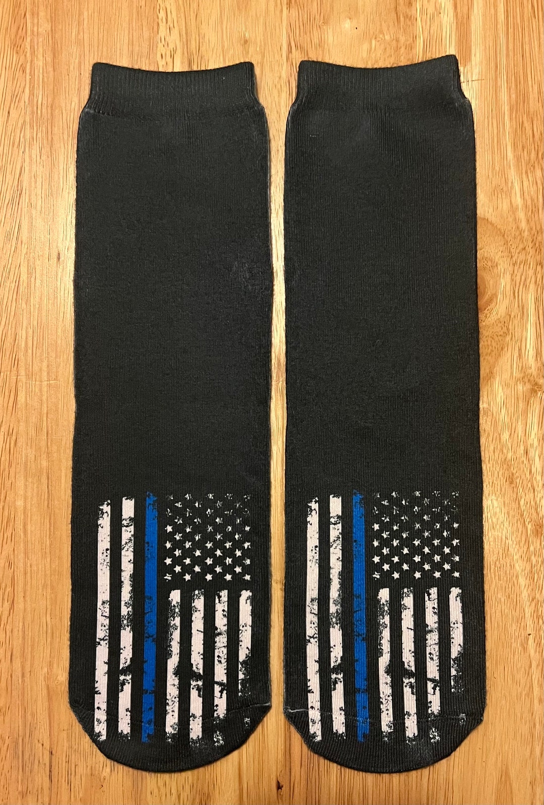 Police Blue Line Adult and Kids Socks - Etsy