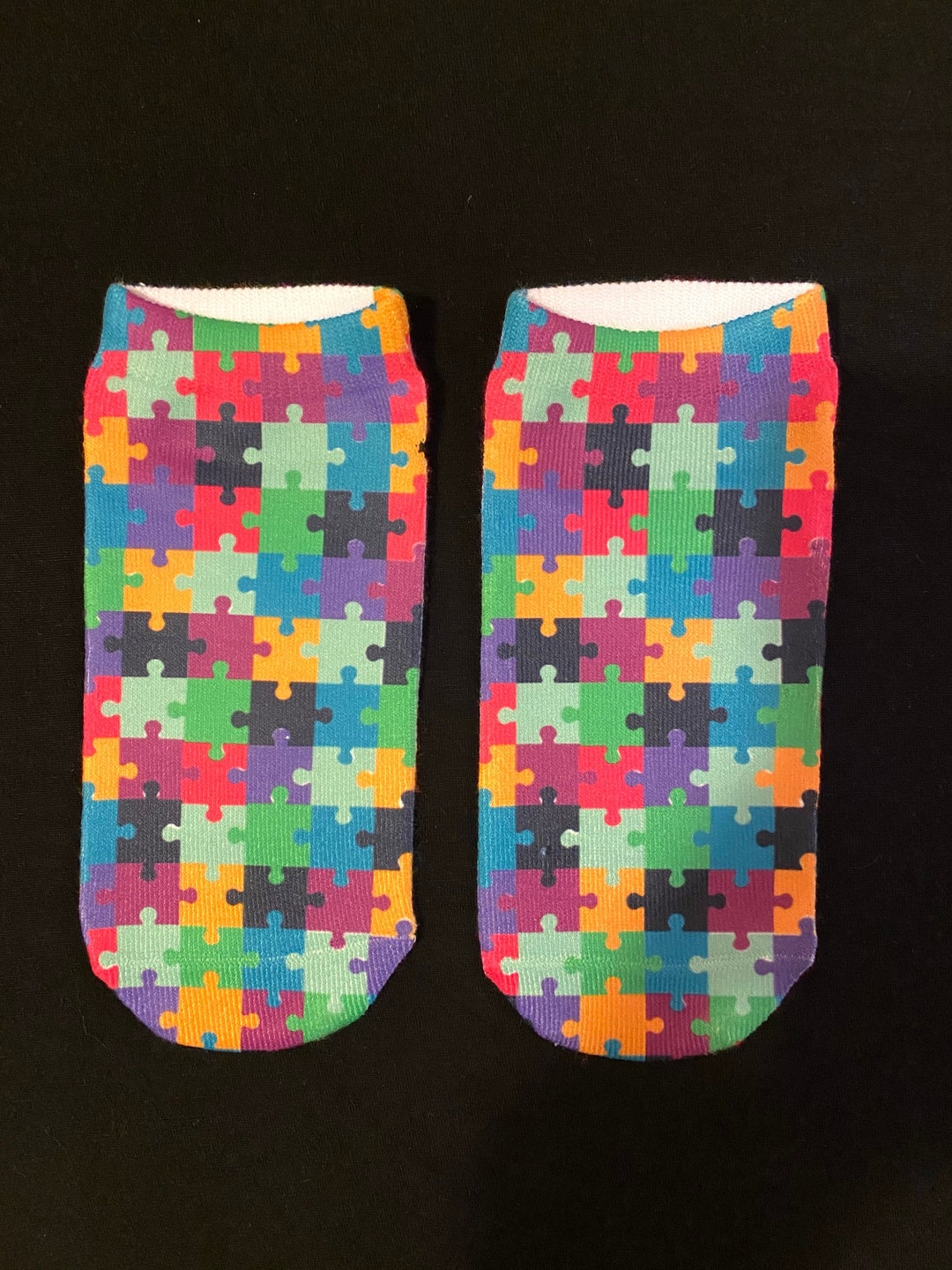 Puzzle Pieces Adult and Kids Socks - Etsy