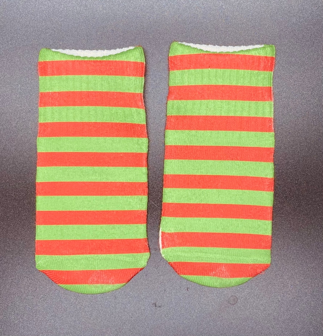 Red and Green Striped Adult and Kids Socks - Etsy