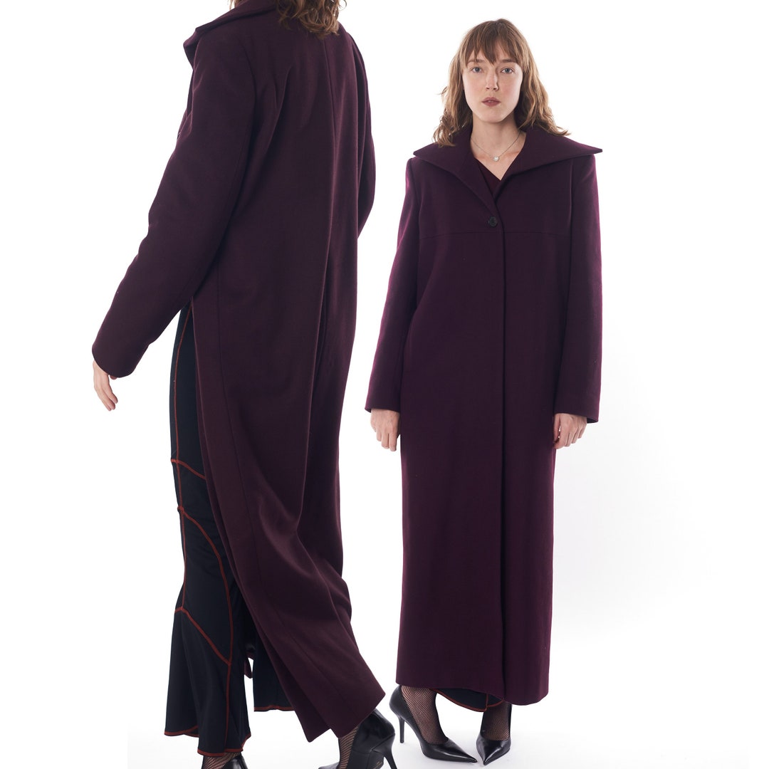 Vintage 00s Marcel Marongiu Wool Coat / Size Medium - Etsy