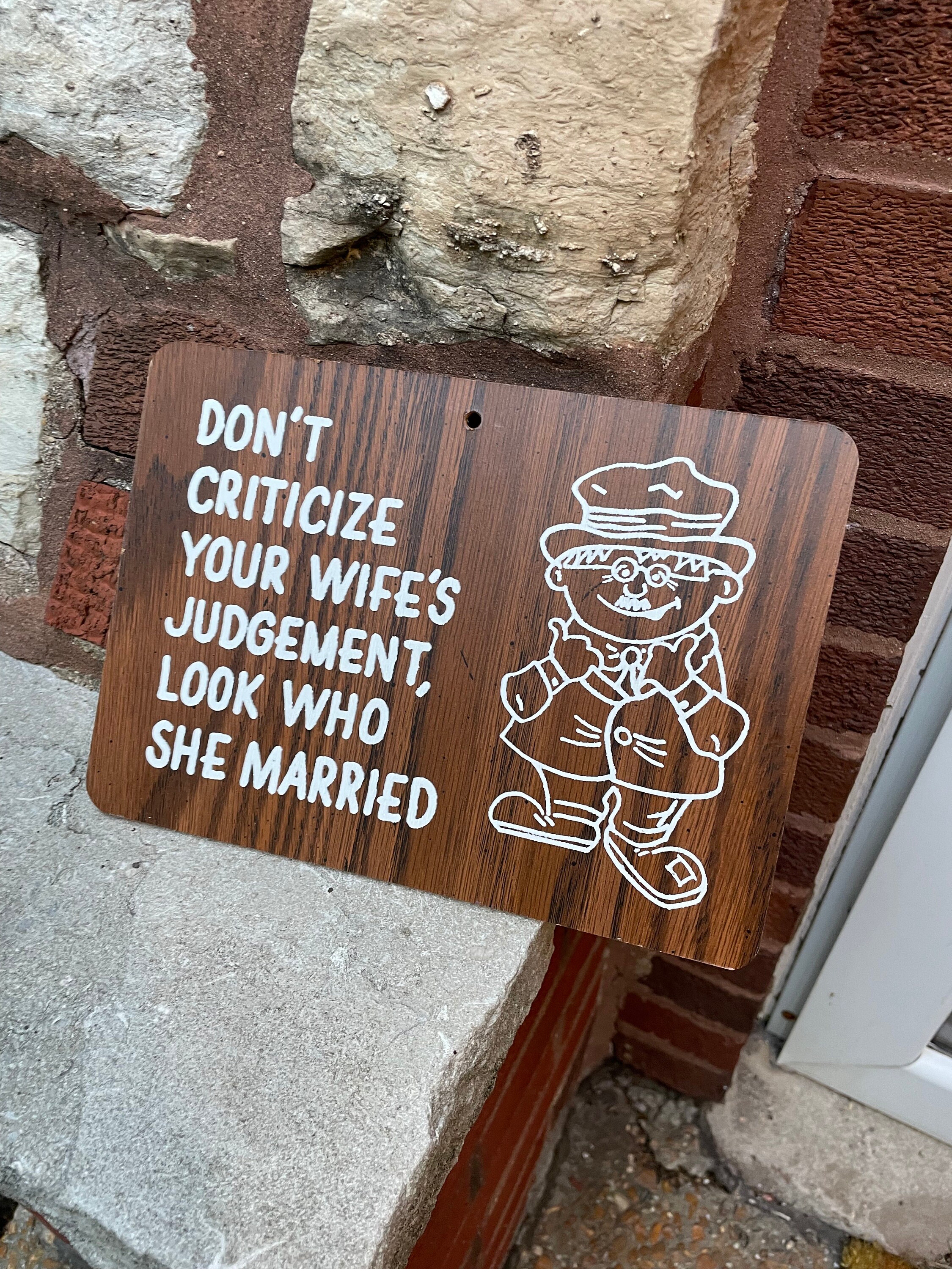 Vintage 90s Funny Wall Sign on Particle Board - Etsy