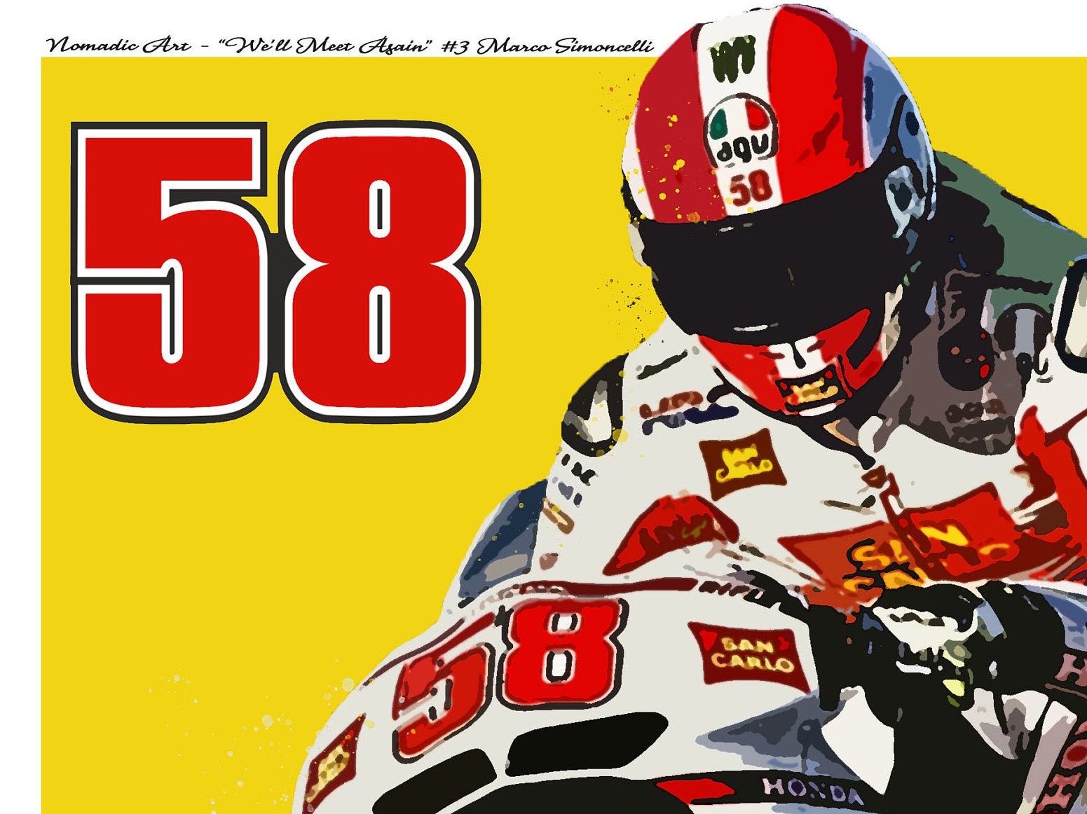 Marco Simoncelli Motogp Art Poster Print - Etsy UK