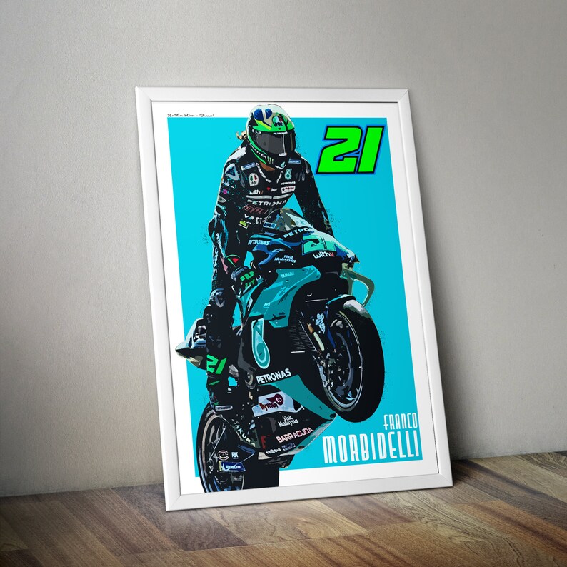 Franco Morbidelli Petronas Yamaha MotoGP Art Poster Impresión - Etsy España