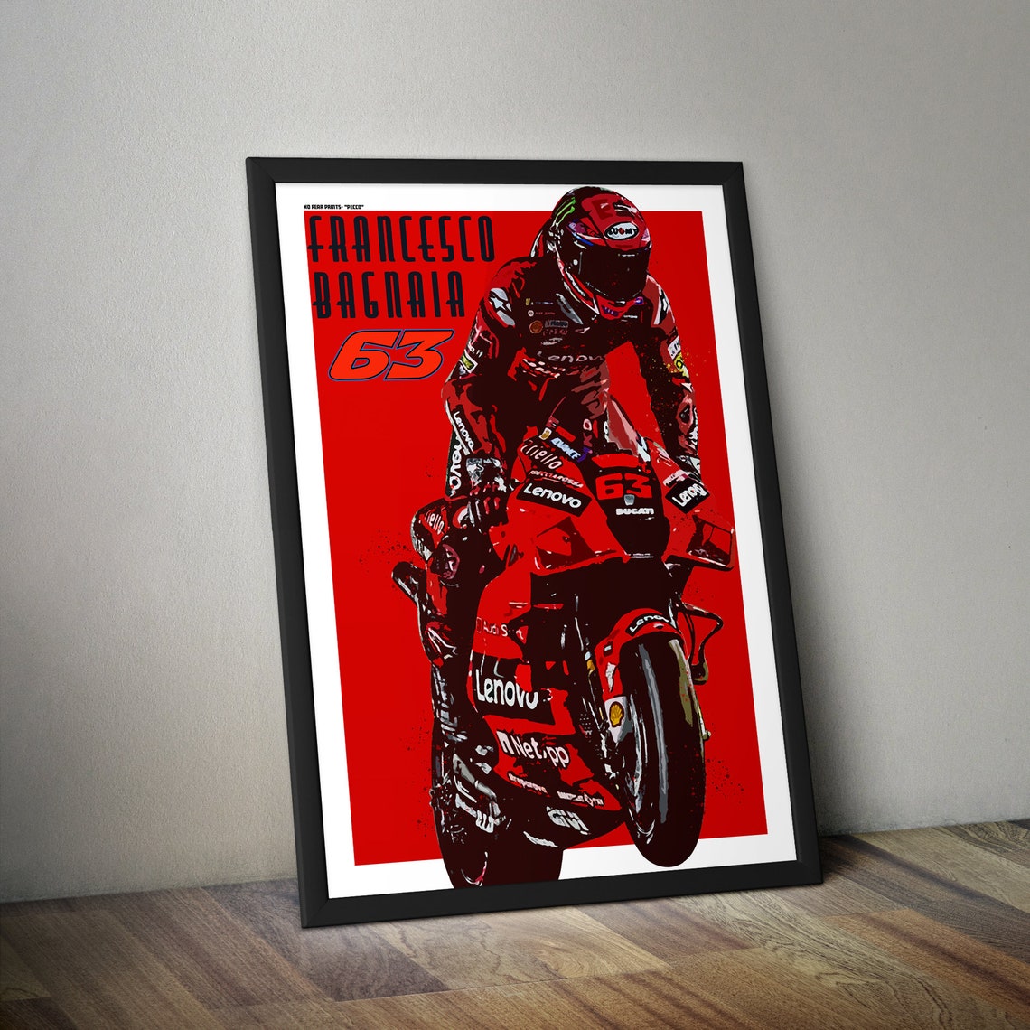Francesco Bagnaia Ducati Motogp Wall Art Poster Print - Etsy