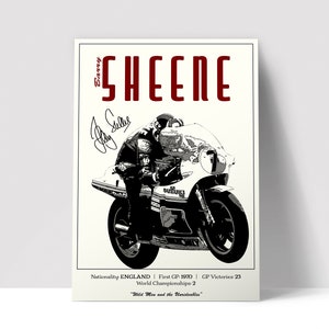 Barry Sheene Two Stroke Classic 500 Motogp Art Poster Print DAF Trucks ...
