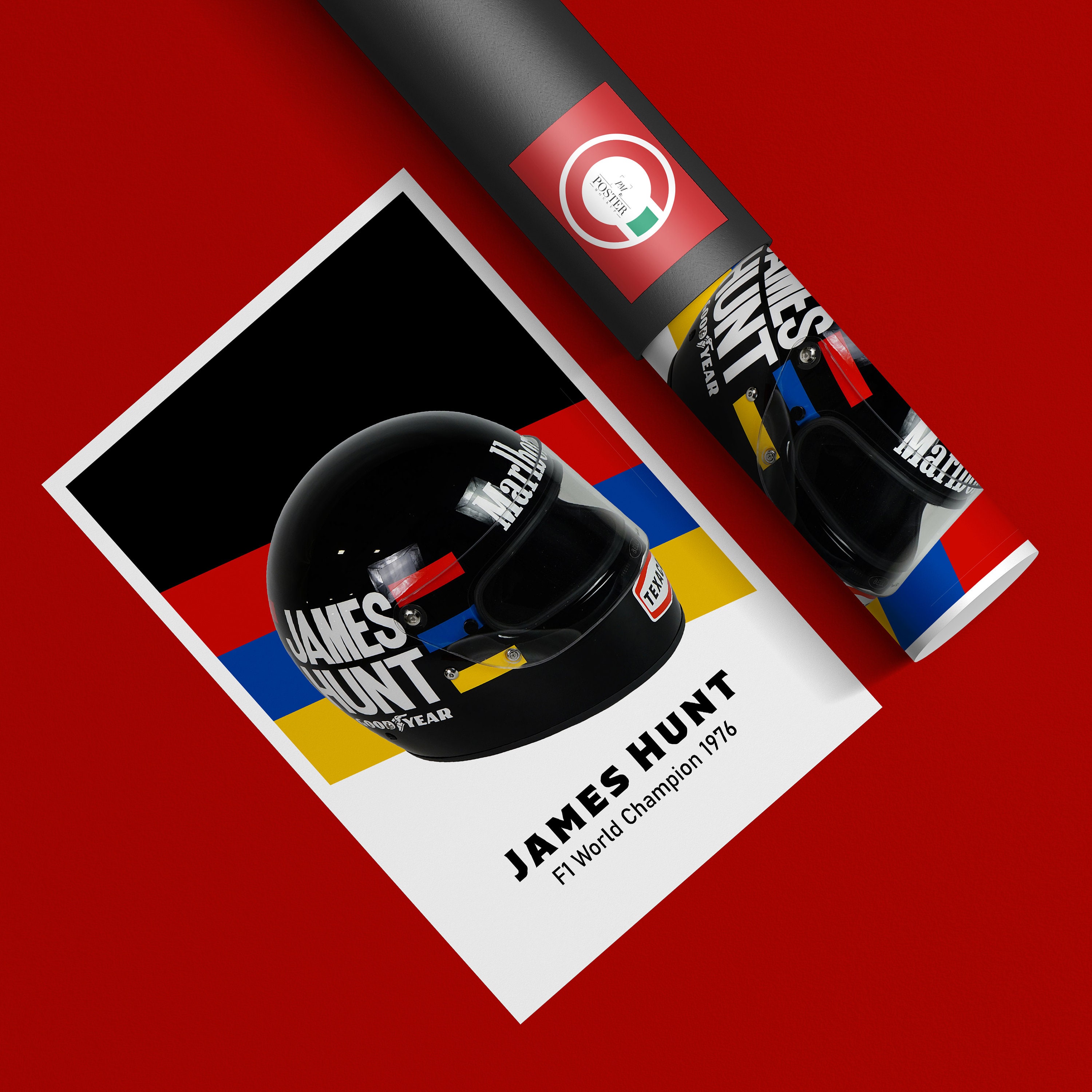 James Hunt Helmet Retro Classic Art Poster Print Formula 1 F1 - Etsy