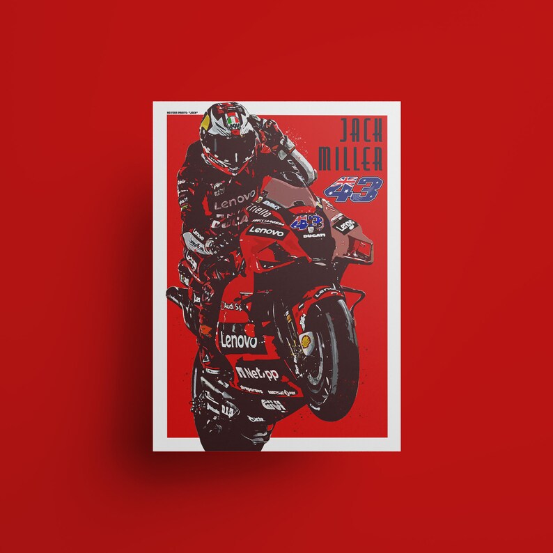Jack Miller Ducati Motogp Wall Art Poster Print - Etsy UK