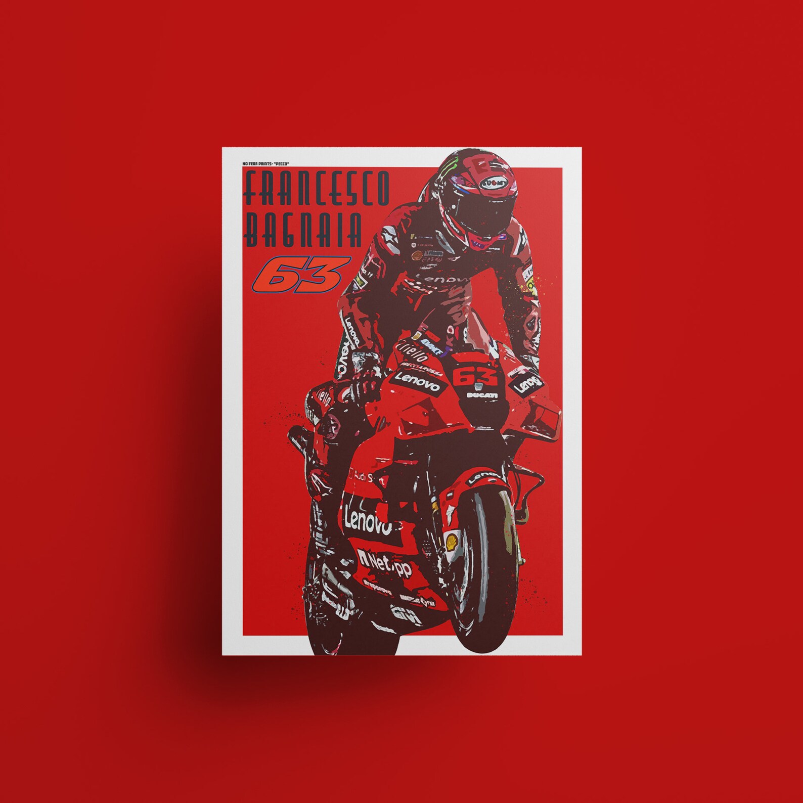 Francesco Bagnaia Ducati Motogp Wall Art Poster Print - Etsy Australia