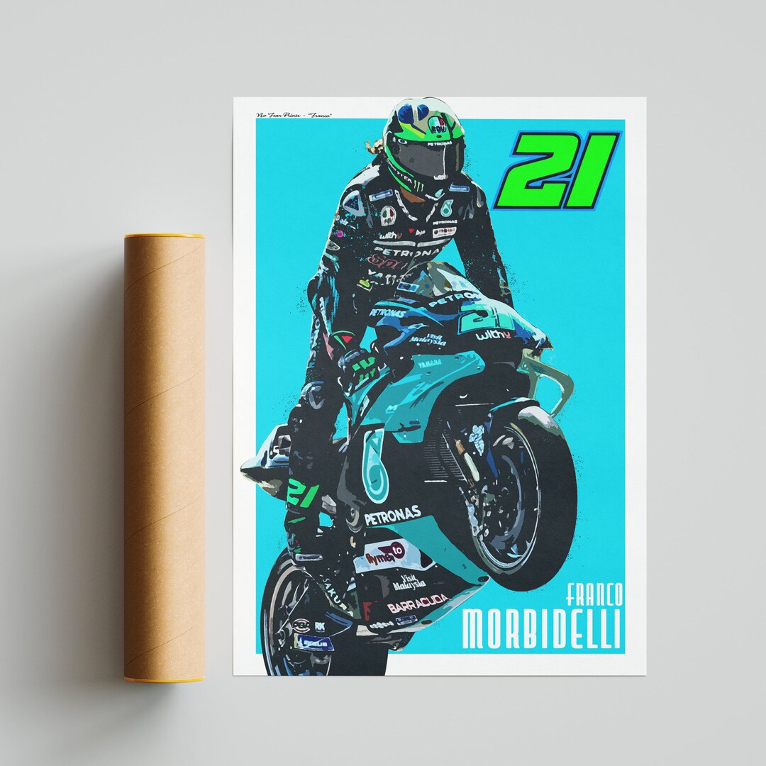 Franco Morbidelli Petronas Yamaha MotoGP Art Poster Impresión - Etsy España
