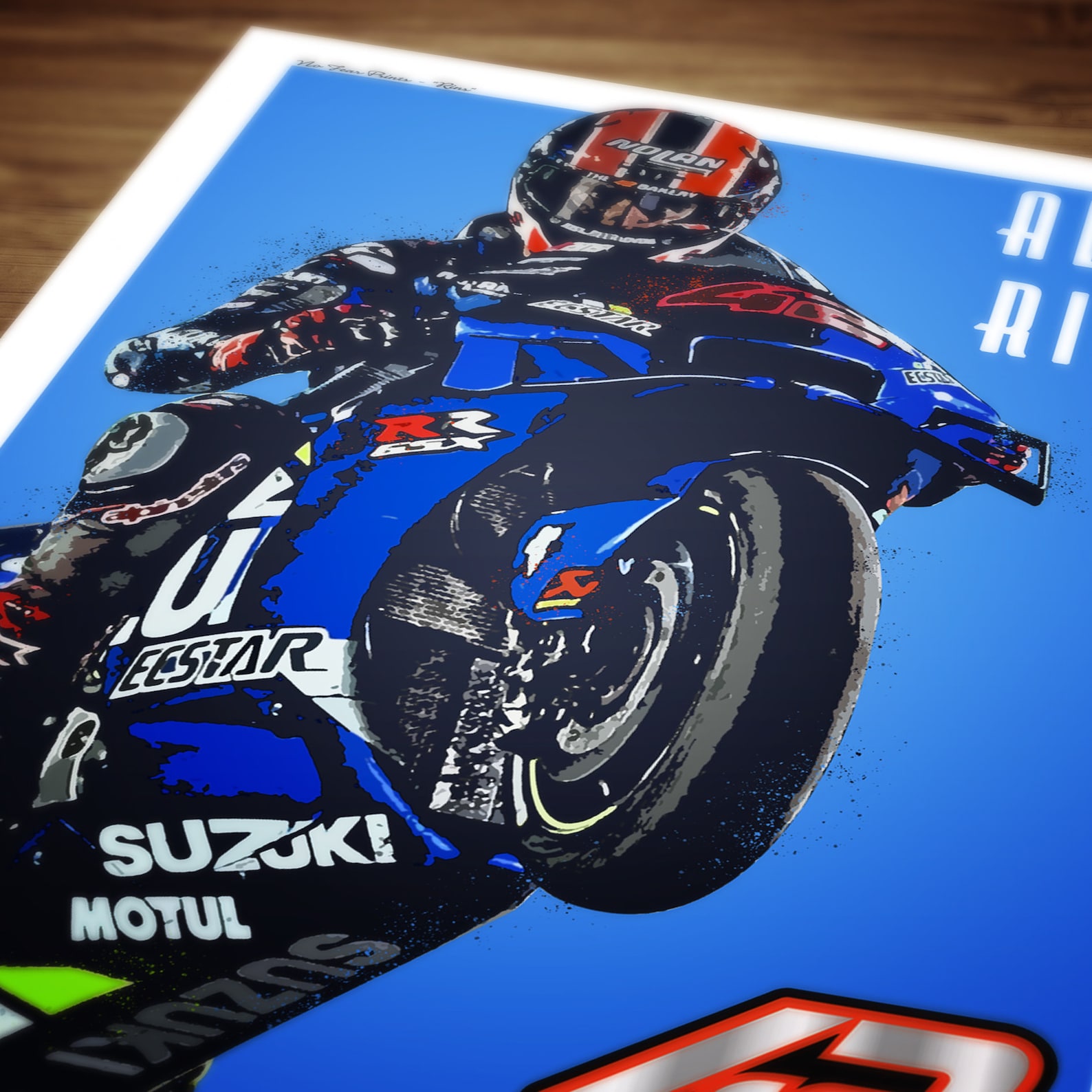 Alex Rins Suzuki Motogp Art Poster Print - Etsy UK