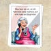 Funny Senior Humor Greeting Card – Rotary Phone Lady With Candy ...