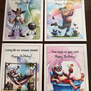 Funny BBQ Birthday Card for Him – “old, but Still Smokin’!” – Humorous ...