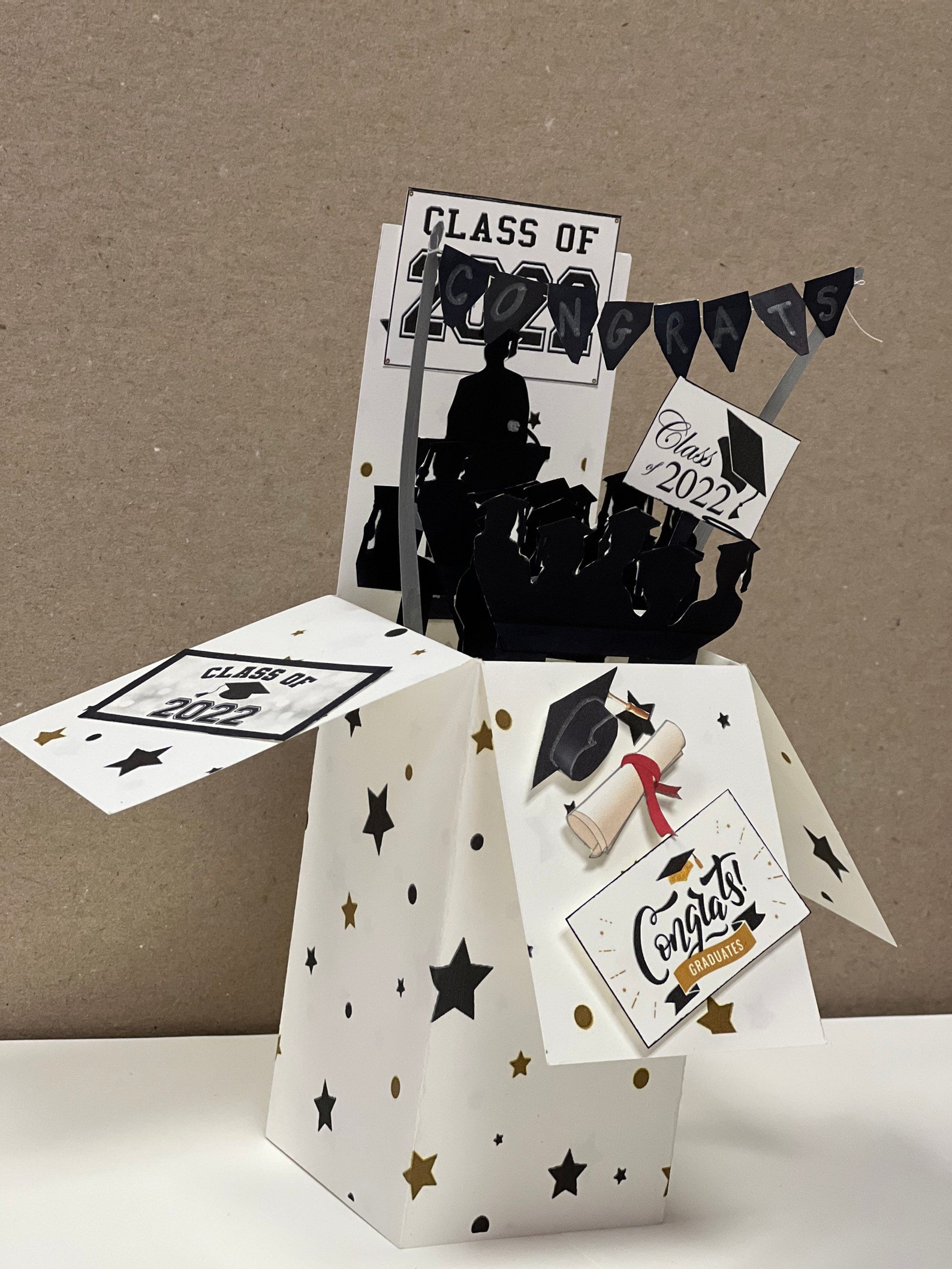 Graduation Pop up Card Class of 2022 | Etsy
