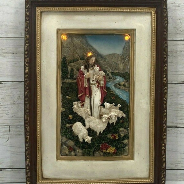 Lighted Picture of Jesus - Etsy