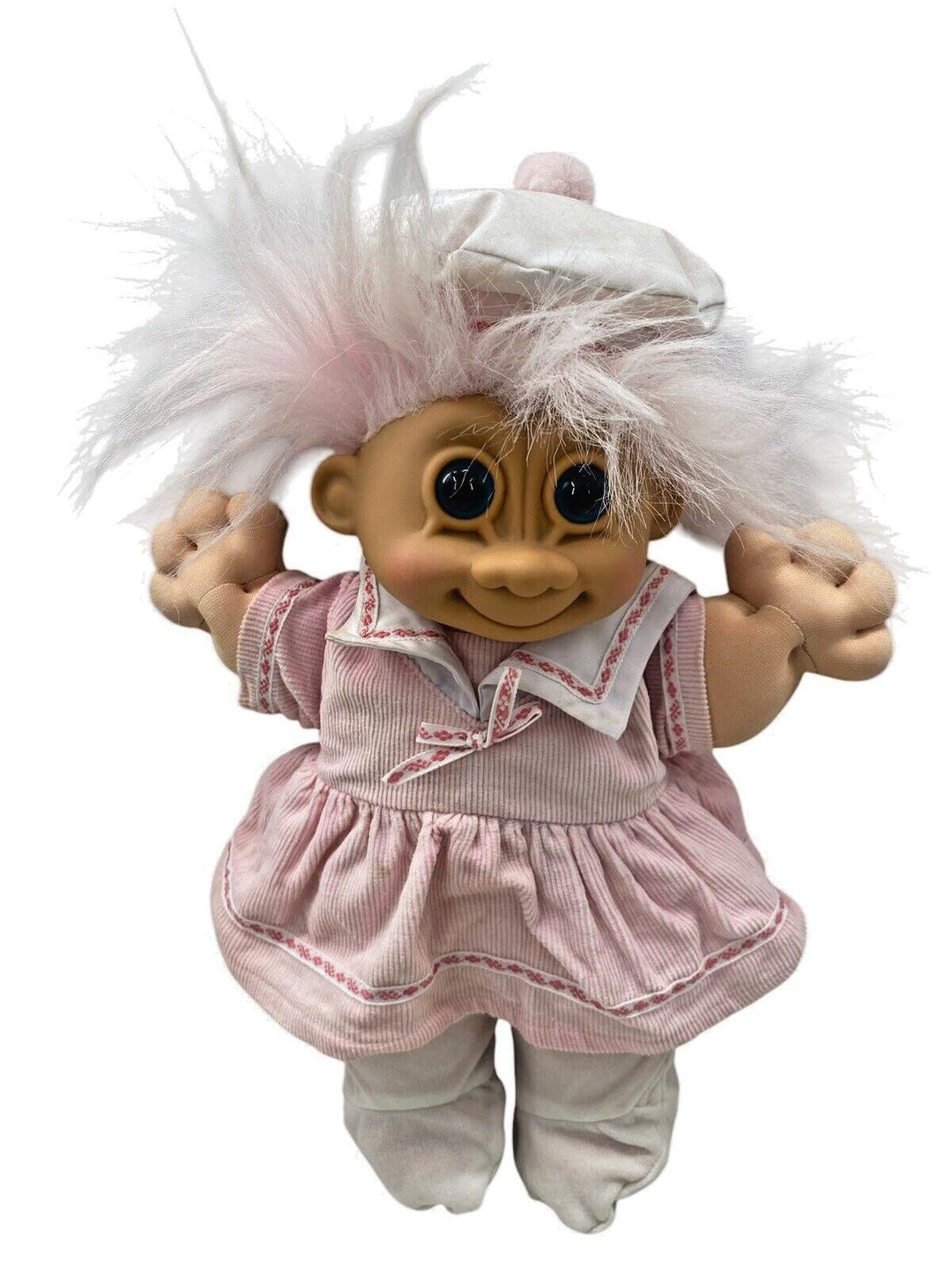 Vintage Russ Berrie Pink Sailor Dress Troll Doll 12" Plush - Etsy