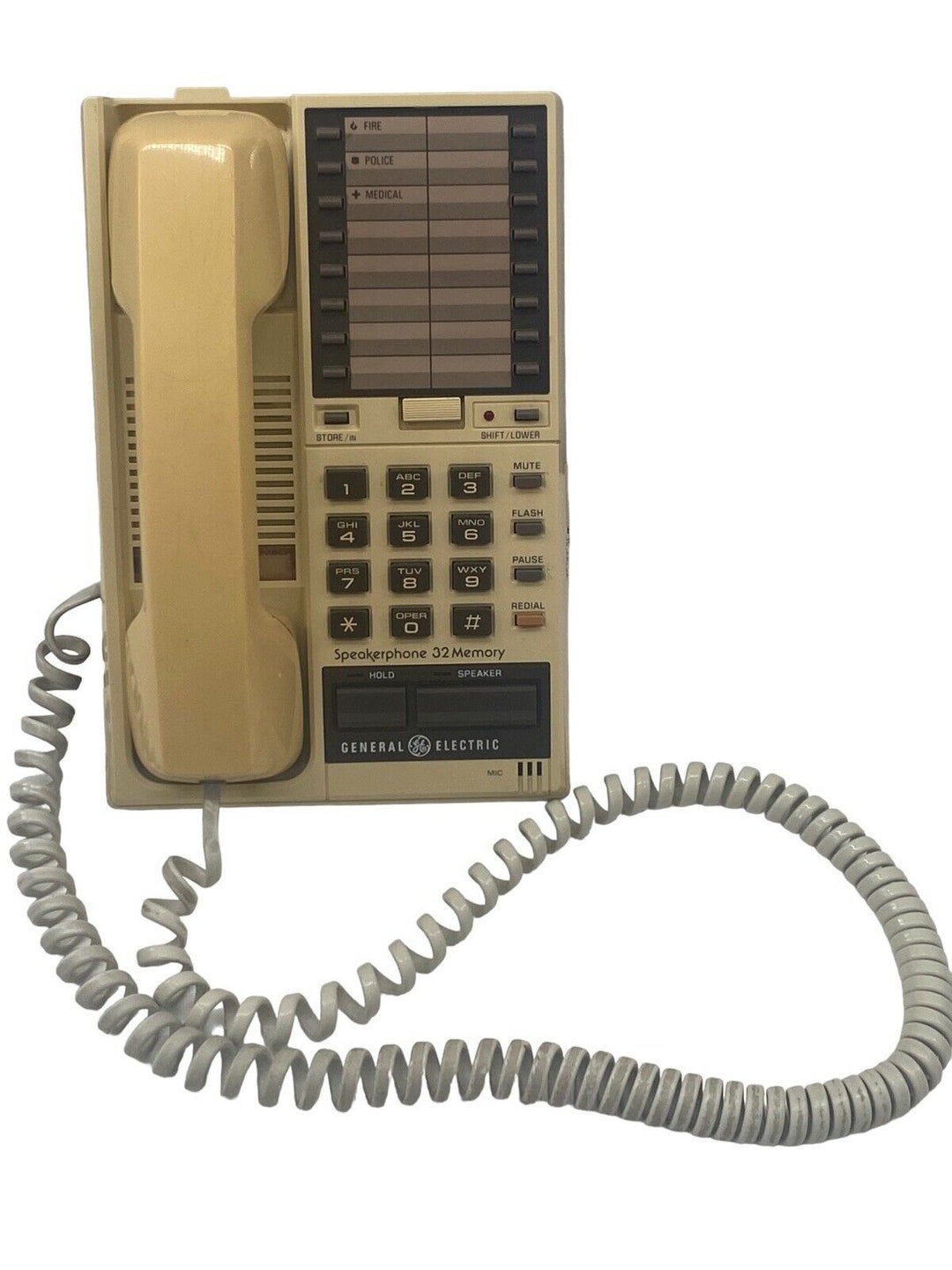 Vintage GE Speakerphone 32 Memory Corded Telephone Model 2-9355C RETRO ...