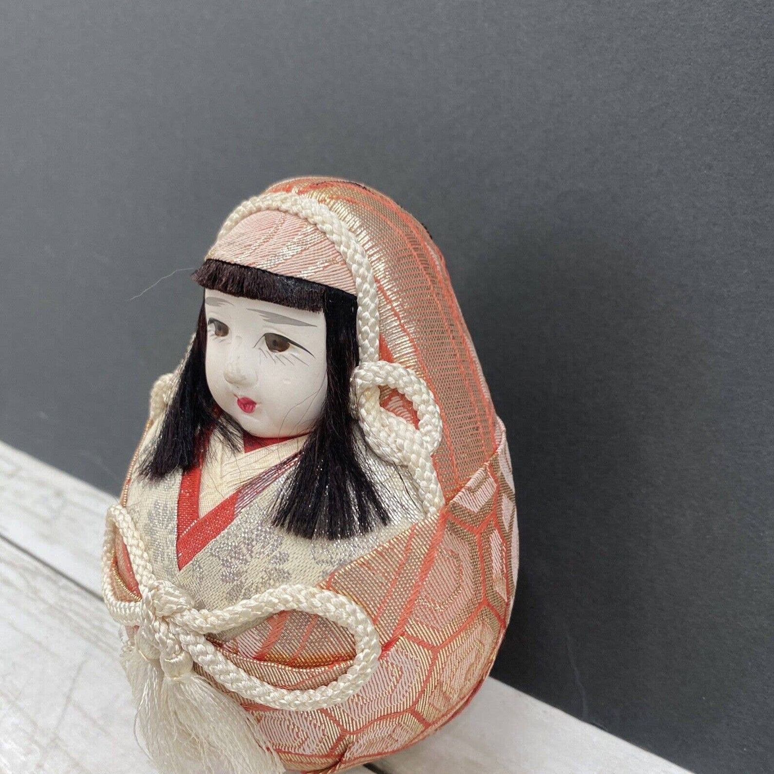 Vintage Japanese Wedding Doll Roly Poly Hime Daruma Doll | Etsy