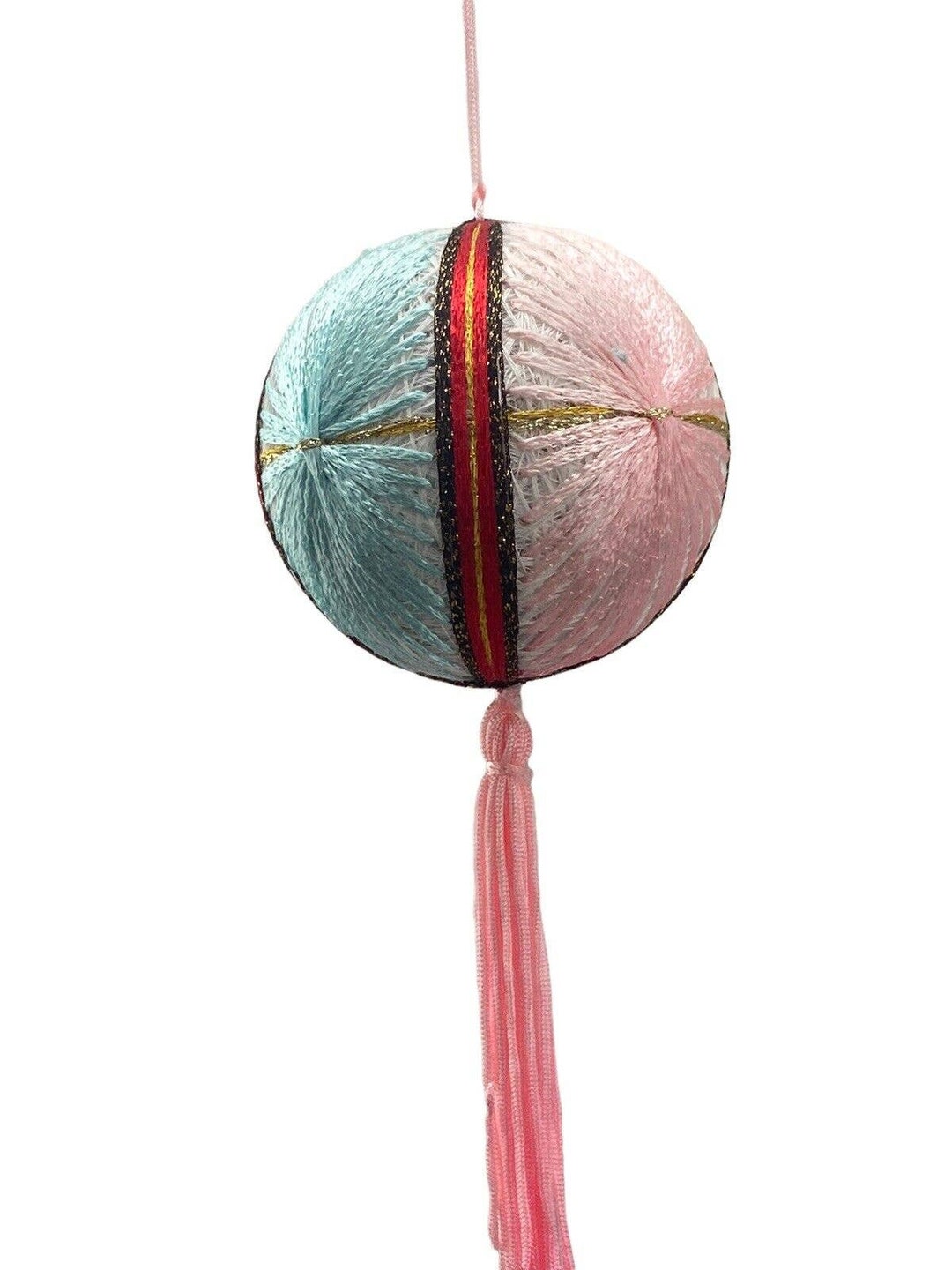 Japanese Folk Art Temari Thread String Craft Ornament Ball - Etsy