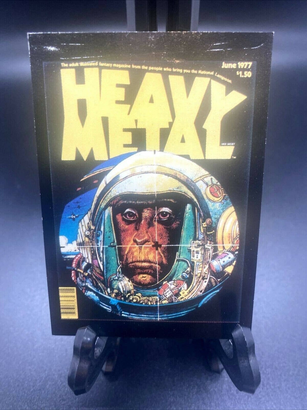Vintage 1977 Heavy Metal Trading Card No. 3 June 1977 Heavy Metal - Etsy