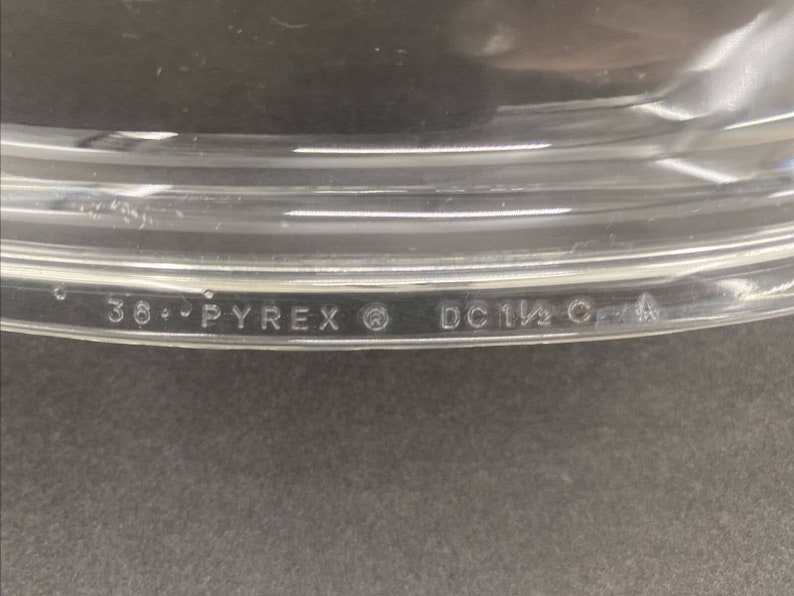 PYREX 38 DC1.5C Corning Ware Clear Glass Oval Lid 8 1/2x11 - Etsy