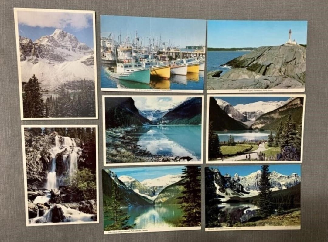 Vintage Banff National Park Canada Postcards LOT of 8 - Etsy