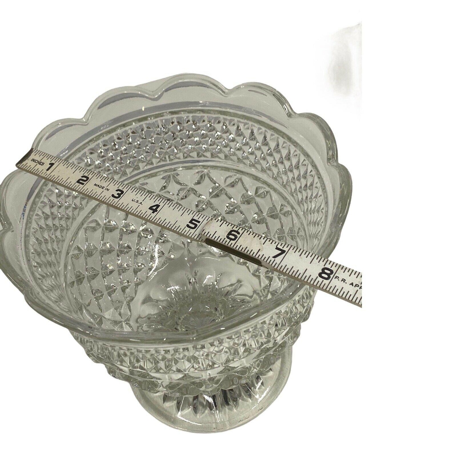 Vintage Anchor Hocking Crystal Wexford Glass Centerpiece Footed Bowl - Etsy