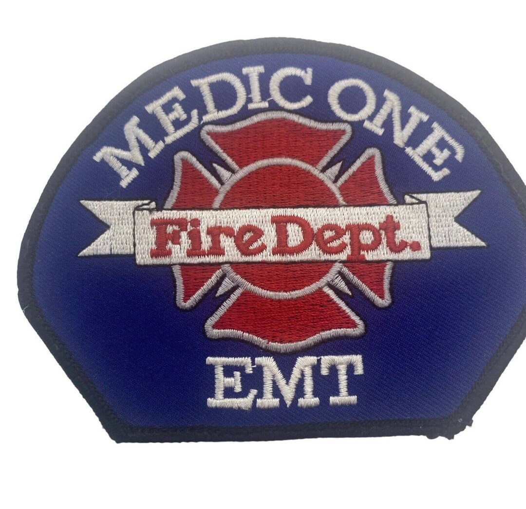 Medic One Fire Department (washington) EMT Shoulder Patch Embroidered ...