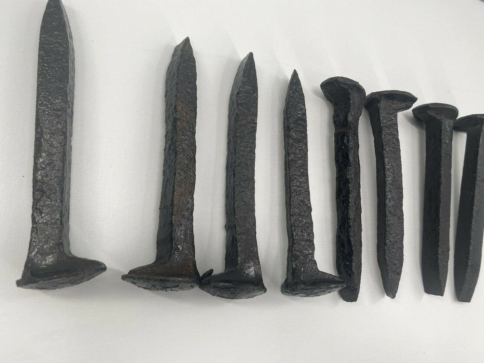 4 Antique Iron Railroad Spikes Approx 7 Vintage Railway - Etsy