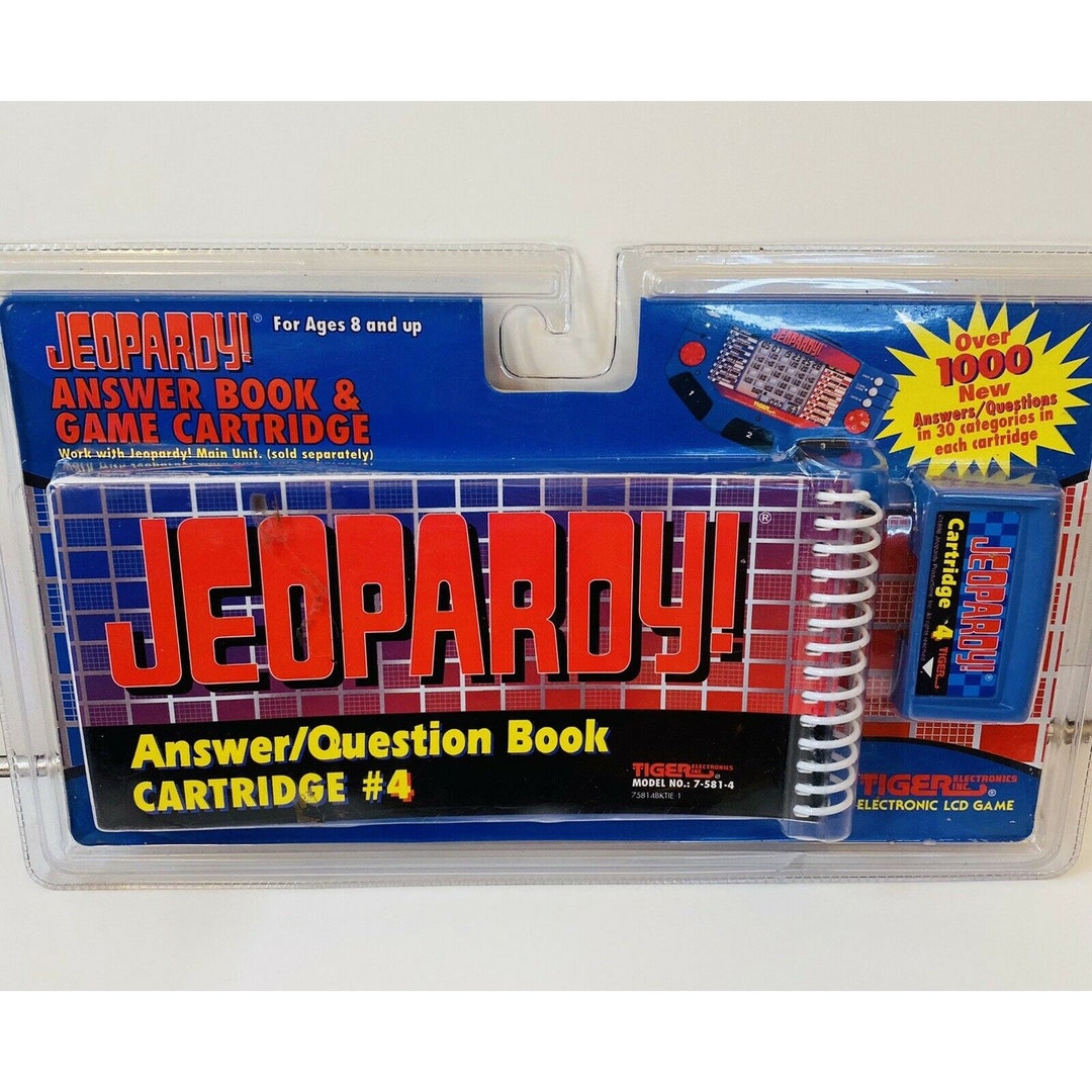 Vintage 1995 Tiger Electronics Jeopardy LCD Game Cartridge 4 Brand New ...